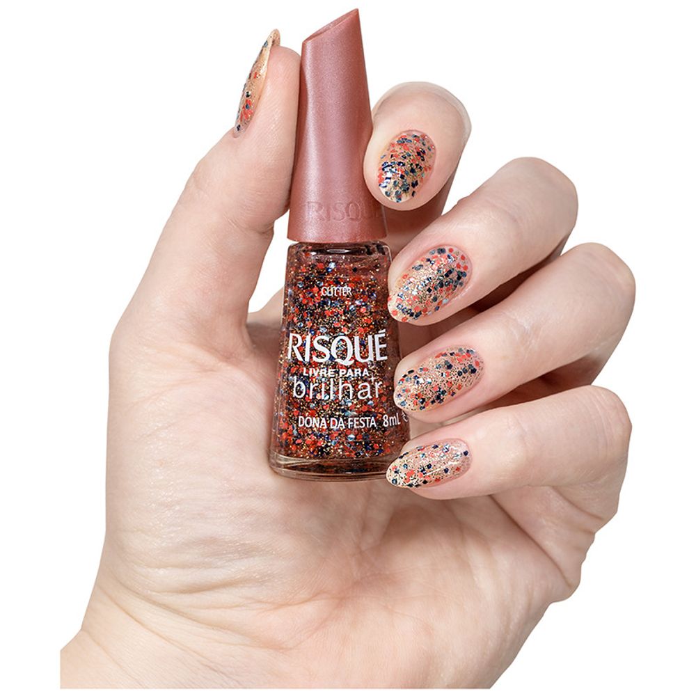 Esmalte Livre Para Brilhar Dona Da Festa Risqué - 8ml | Fikbella ...