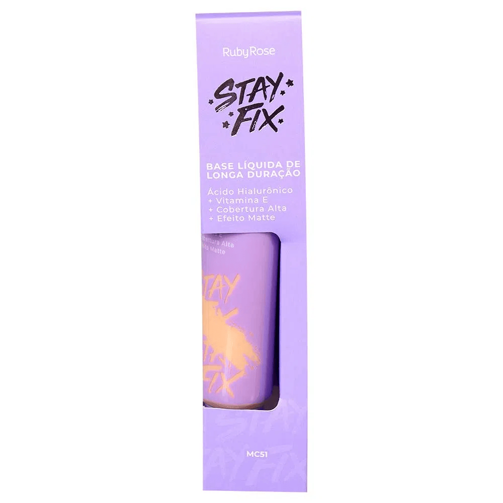 Base Líquida Stay Fix MC51 Ruby Rose | Fikbella Cosméticos - fikbella