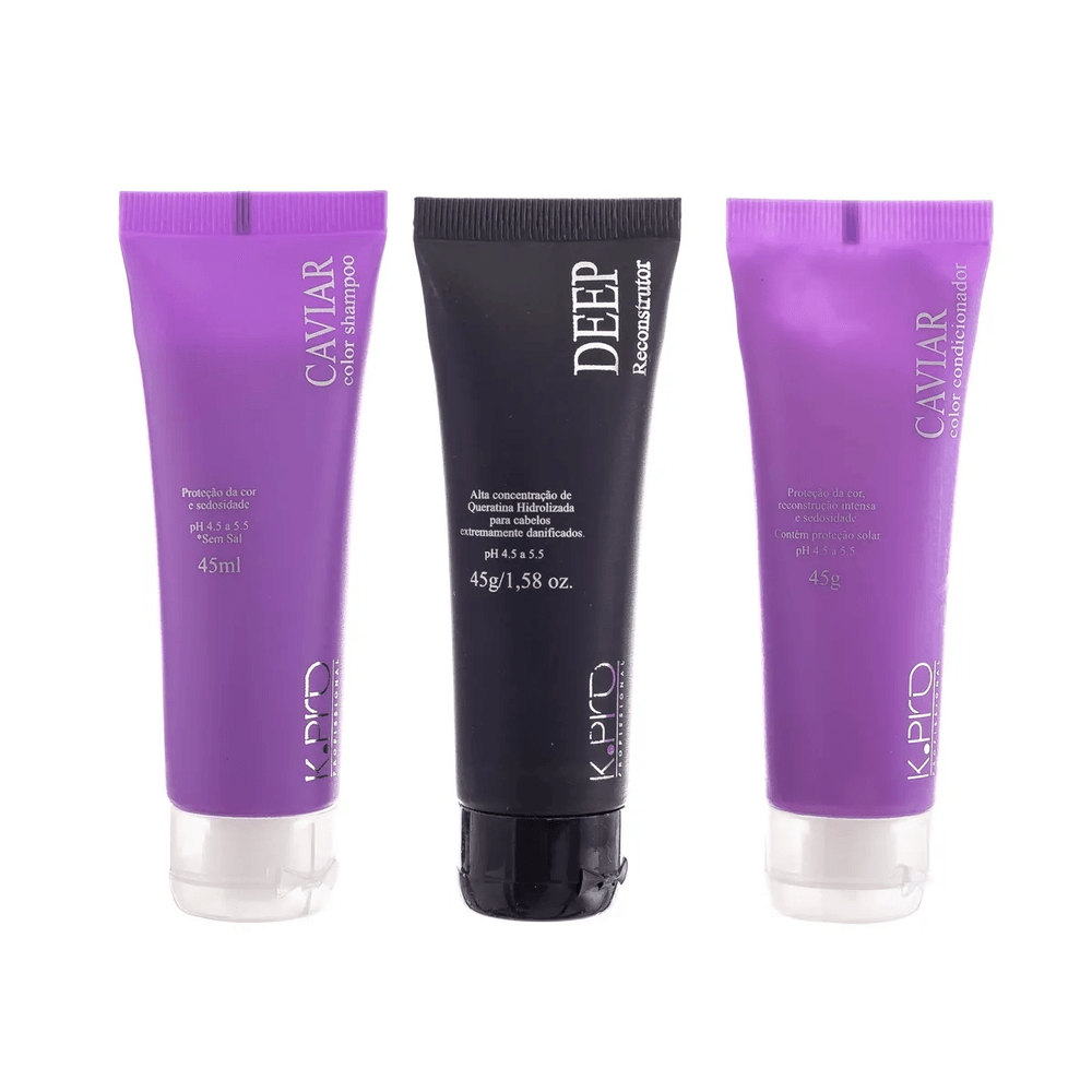 Kit Mini Caviar Travel KPro | Fikbella Cosméticos - fikbella