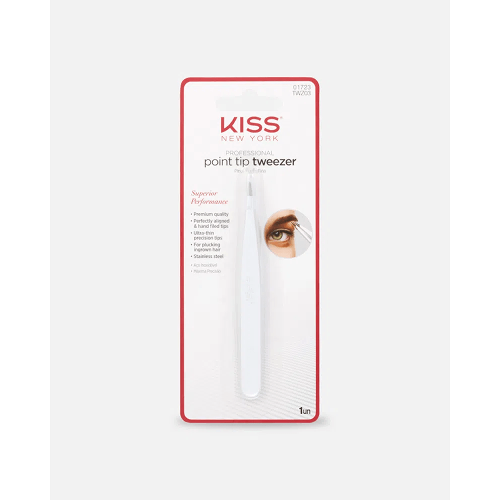Pinça Ponta Fina Kiss | Fikbella Cosméticos - fikbella
