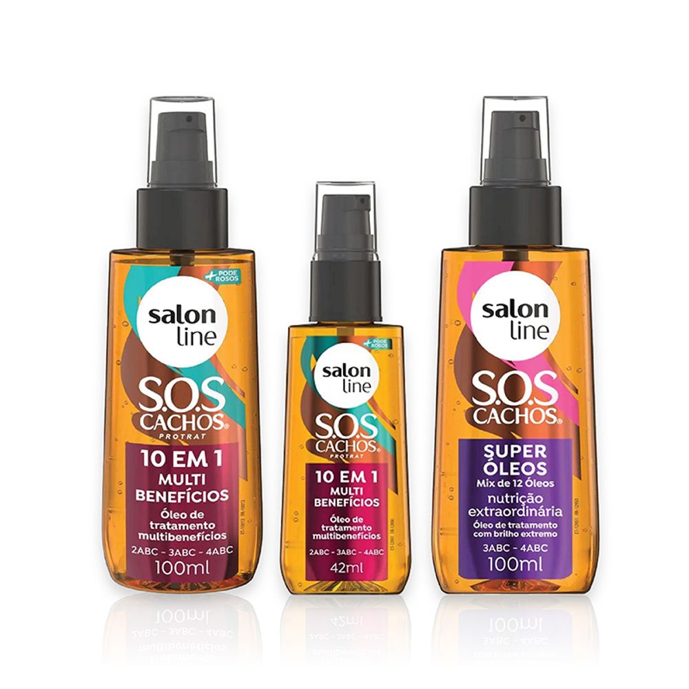 Kit Óleo Capilar Salon Line - 3 Produtos | Fikbella Cosméticos - fikbella
