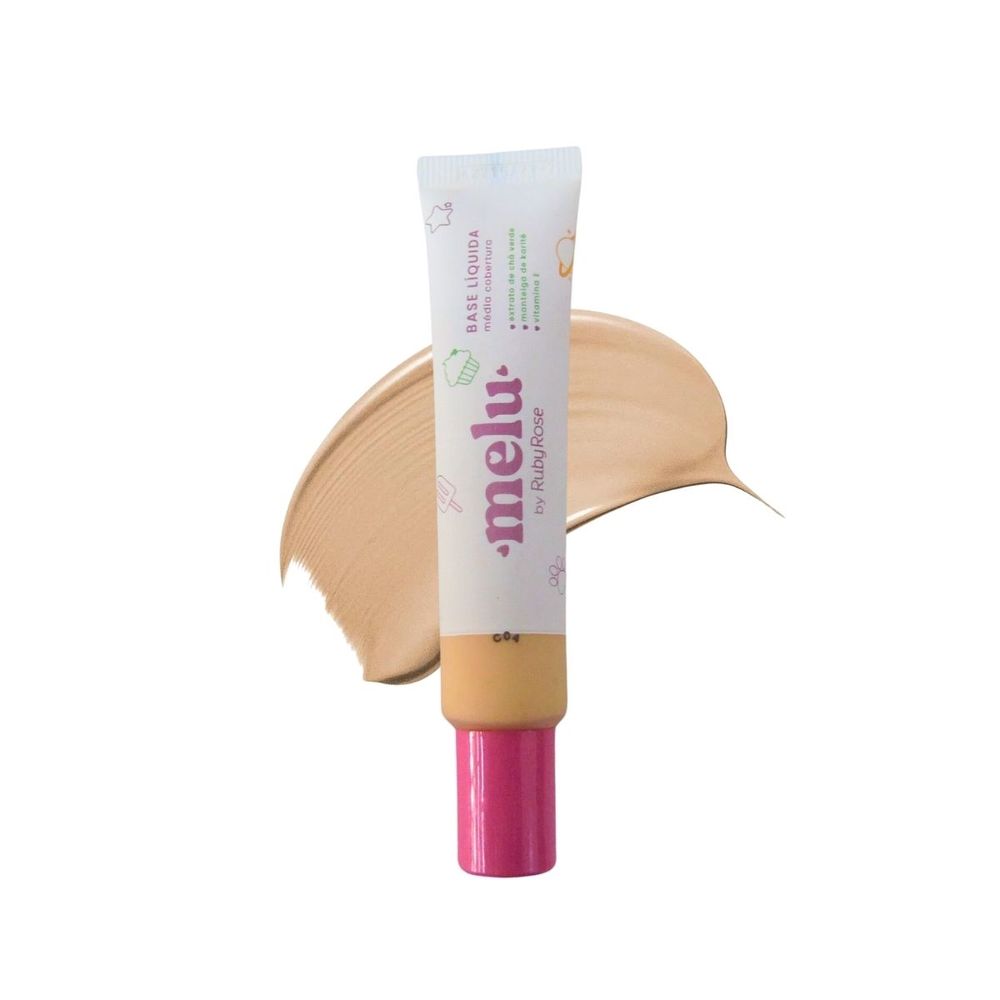 Base Líquida C04 Melu Ruby Rose | Fikbella Cosméticos - fikbella