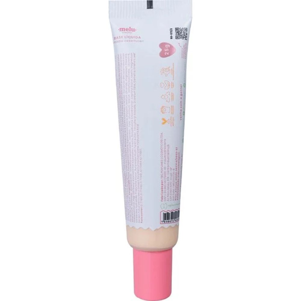 Base Líquida C02 Melu Ruby Rose | Fikbella Cosméticos - fikbella